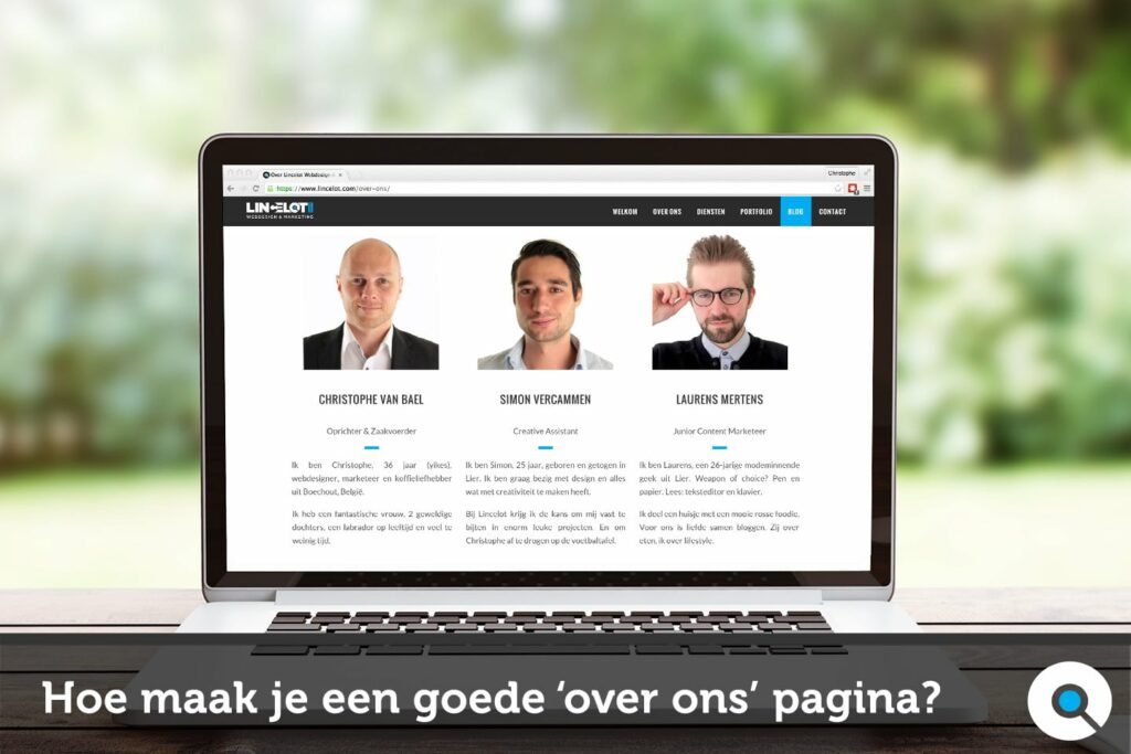Hoe maak je een goede 'over ons' pagina voor je website?